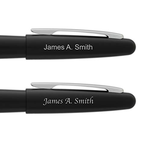 PILOT Engraved Metropolitan Pen - Personalized with Your Name (Fountain Fine Nib, Black)