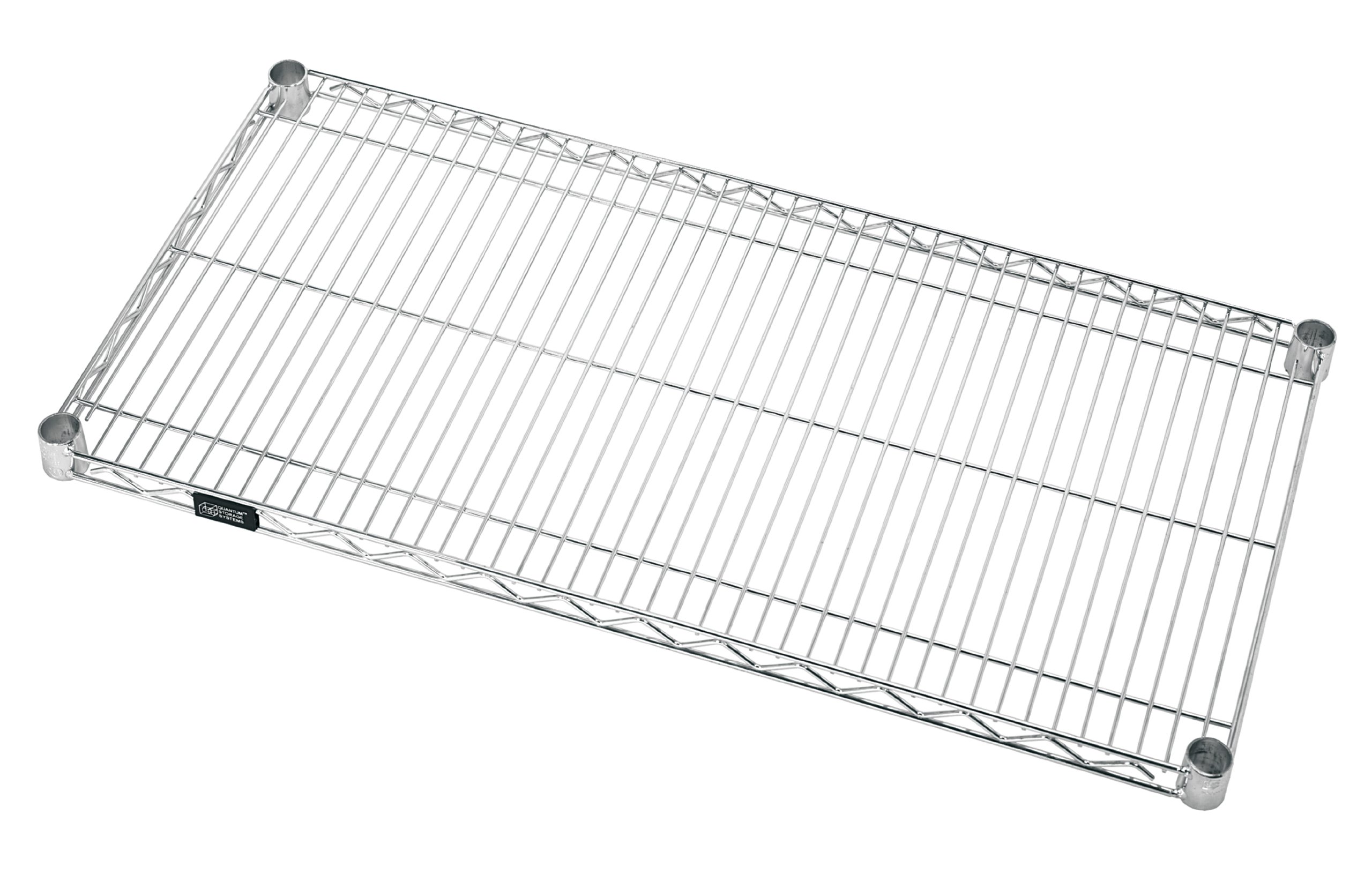 Quantum Storage Systems 1860C-2 Wire Add-On Shelf Chrome 60" W x 18" D 2 Pack