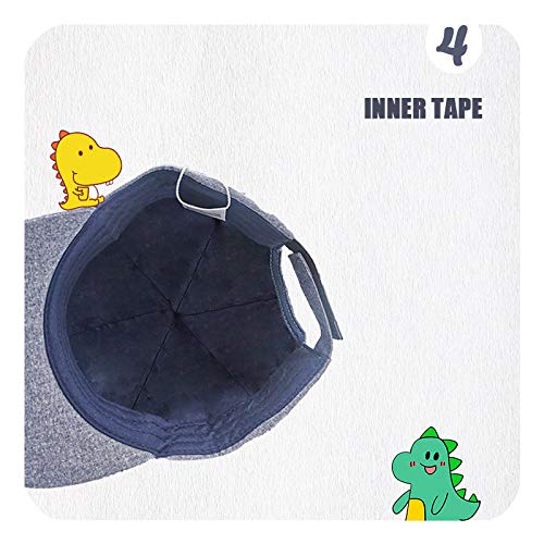 Boys Baseball Hat Toddler Trucker Hat Adjustable Snapback Sun Hat Baseball Cap for Toddler Kids Boys 1-8 Years(Print Dino,52cm)