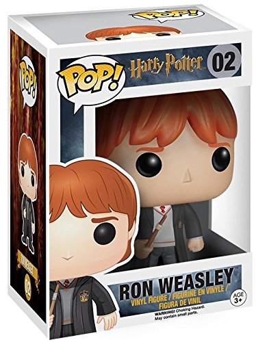 Funko Pop! Movies: Harry Potter - Ron Weasley #02 Vinyl Figure (Bundled with Pop Box Protector Case)