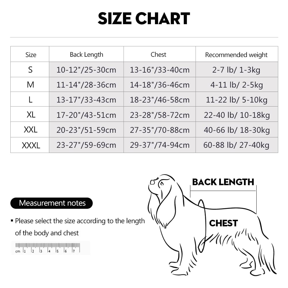Dog Recovery Suit Abdominal Wound Puppy Surgical Clothes Post-Operative Vest Pet After Surgery Wear Substitute E-Collar & Cone(L, Grey)
