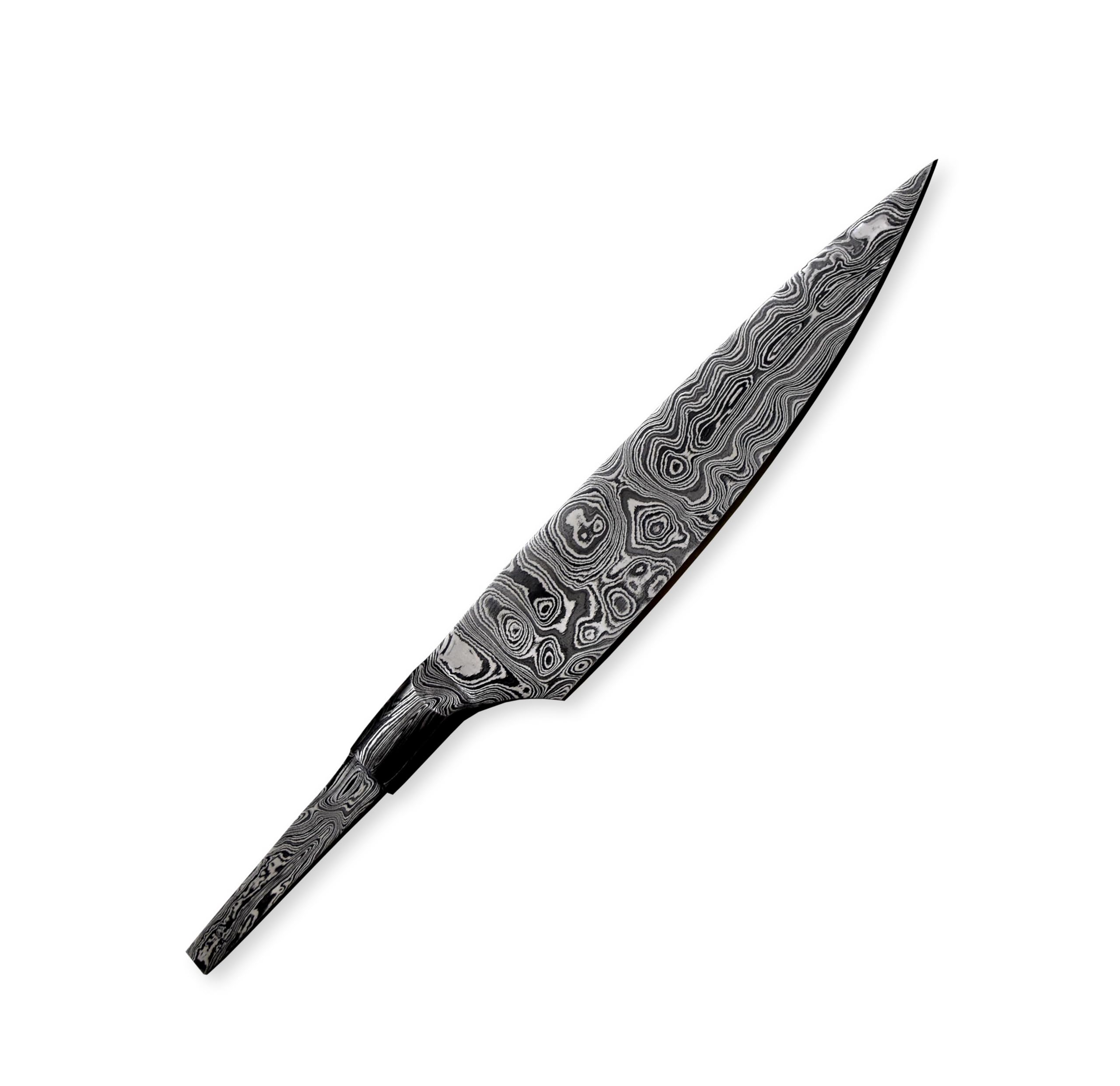 Custom Hand Forged Damascus Steel Blank Blade Chef Knife - Kitchen Knife Forged Bolster Damascus Billet Bar Handmade Knife Making Supply | Hercules Knives