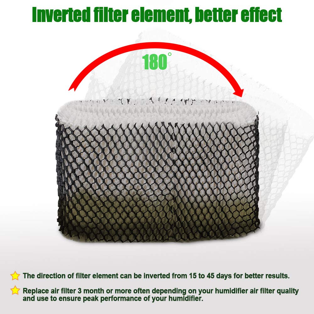 HIFROM Replacement Wick Humidifier Filter Compatible with Holmes HM3500, HM3501, HM3600, HM3608, HM3640, HM3641, HM3650, HM3655, HM3655BF, HM3656 replace HWF75 HWF75CS HWF75PDQ-U - Filter D (2 Pcs)