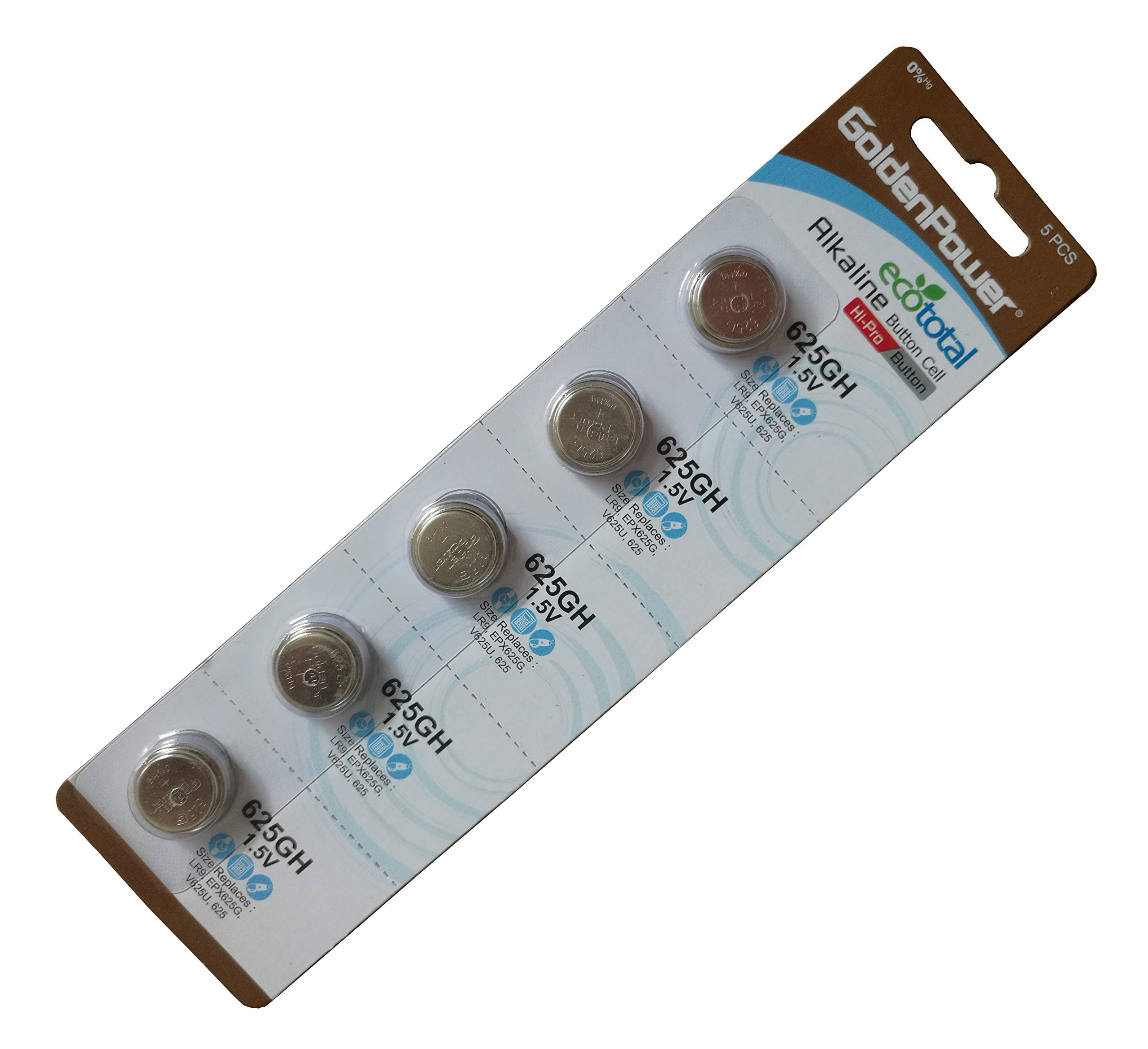 New 5 X LR9 EPX625G V625U 625 625GH Alkaline Button Cell Battery FBA