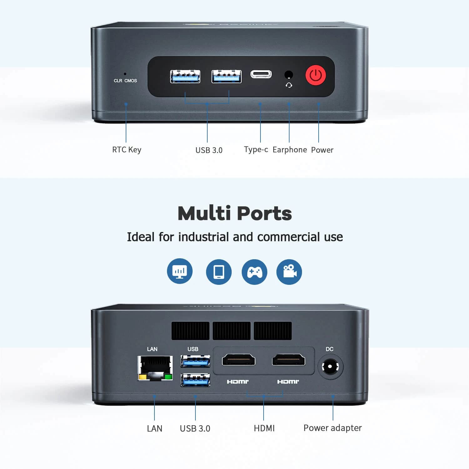 Beelink U59 Mini Pc W11 Pro, 8GB DDR4 256GB SSD Intel 11th Generation Processors 4C 4T Up to 2.9Ghz,36W Mini Computers 2*HDMI/typc 3.0 4K@60Hz Three Output Gigabit Ethernet