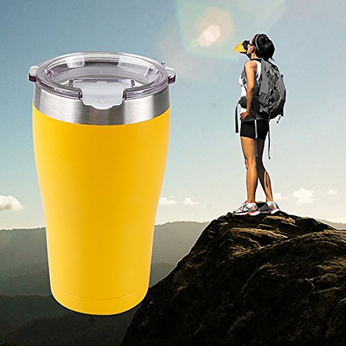 Tahoe Trails 10 oz Stainless Steel Tumbler Vacuum Insulated Double Wall Travel Cup With Lid, Metallic Gray