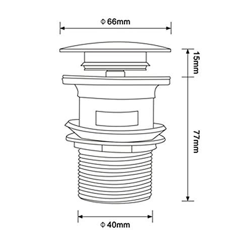 LMMDDP Matte Brass Black Bathroom Basin Sink Up Drainage Round Easy To Clean Bathroom Hotel Sink