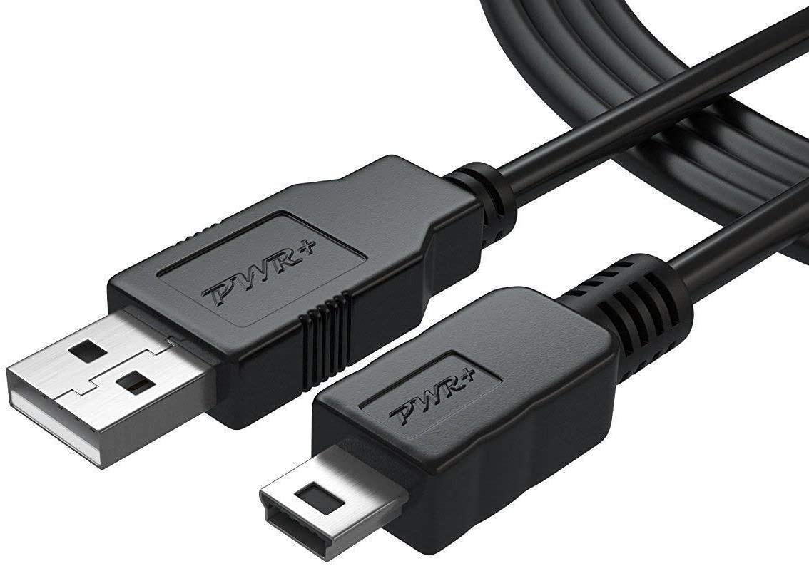 Pwr+ 6 Ft USB-Cable for Garmin-GPS-Navigator-Nuvi 50lm 2555lmt 2595lmt 40lm 1300 255w 1450 1350 1490 500 205w 200 205 350 750; Garmin 500 800 200 Gpsmap 62s Navigon 2100 Streetpilot C330 Zumo 551
