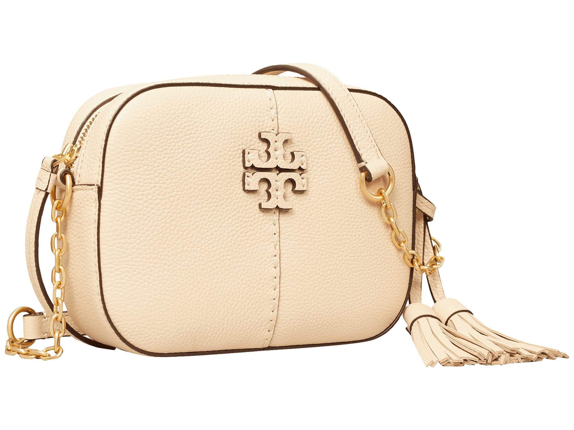 Tory Burch Women's Mcgraw Camera Bag, Brie, Off White, One Size