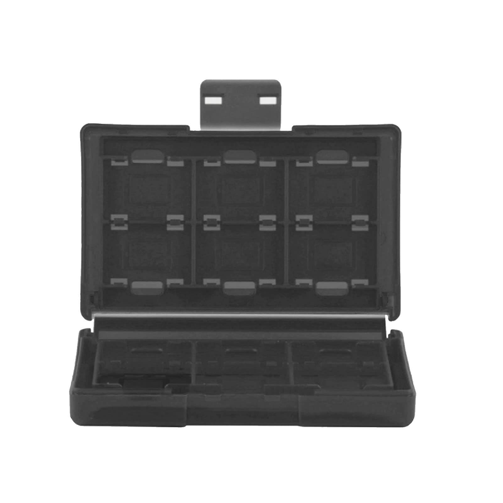 OUKENS Game Card Storage Box, 28 in 1 PP Plastic Game Card Case Holder Cartridge Storage Box for Nintendo DSL LL(Black)