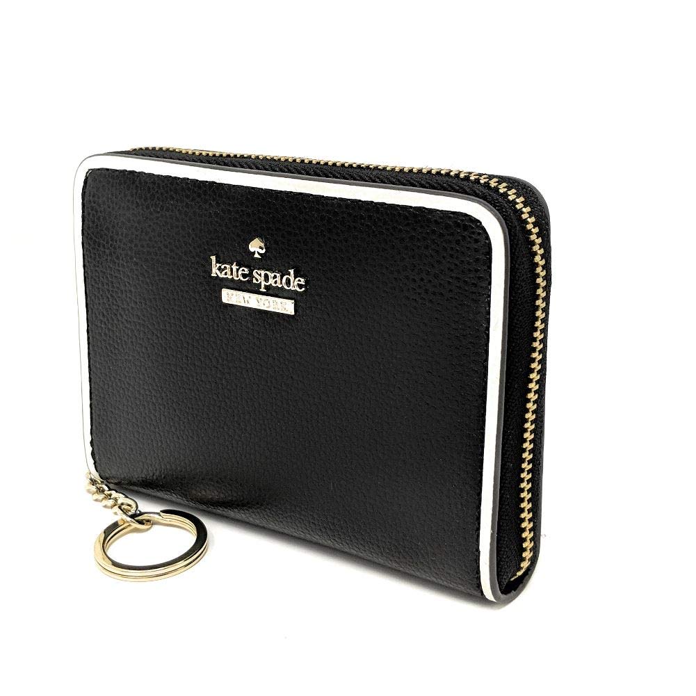Kate Spade Dani Patterson Drive Painted Edge Black Bright White Wallet, Small