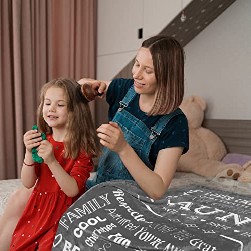 FILO ESTILO Mom and Aunt Fleece Package - Two Quality 320gsm Fleece Blankets for Mom and Aunt, Both in Color Grey