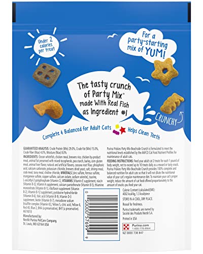 Purina Friskies Cat Treats Variety Pack, Party Mix Crunch Greatest Hits - 3 ct. Boxes