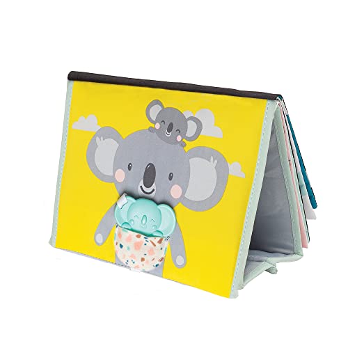 Taf Toys Koala Infant Tummy-time High Contrast Soft Crinkle Activity Book with Huge Baby Safe Mirror, 3D Activities, Textures and a Soft Baby Teether