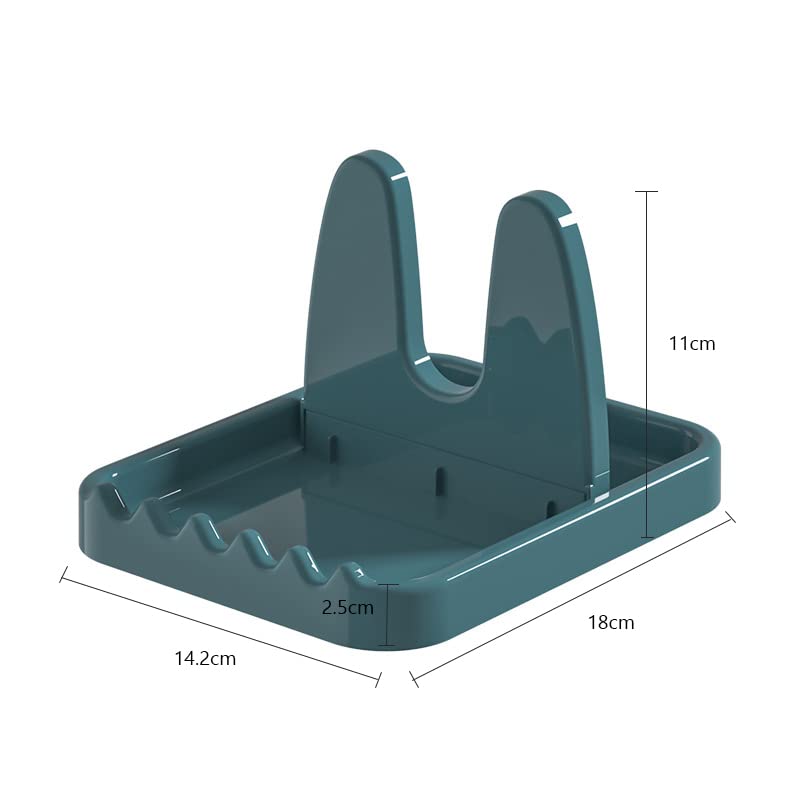 BiDoga Foldable Pot Lid Rack Plastic Spoon Holder Kitchen Organizer for Fork Spatula Pan Cover Shelf Tableware Storage Rack