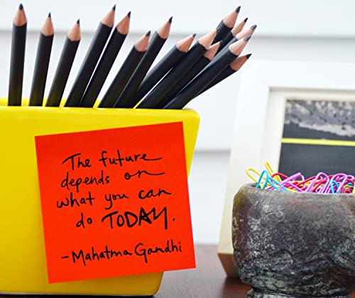 Post-it Super Sticky Pop-upNotes, 3x3 in, 6 Pads, 2x the Sticking Power, Playful Primaries, Primary Colors (Red, Yellow, Green, Blue, Purple), Recyclable (R330-6SSAN)