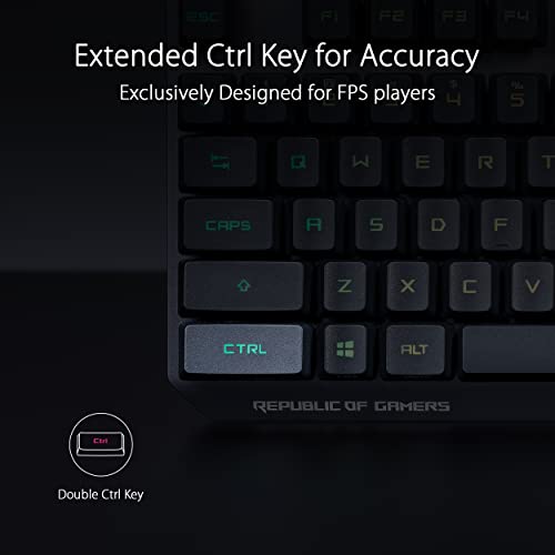 ASUS ROG Strix Scope RX TKL Wireless Deluxe - 80% Gaming Keyboard, Tri-Mode Connectivity (2.4GHz RF, Bluetooth, Wired), ROG RX Red Optical Mechanical Switches, PBT Keycaps, RGB, Wrist Rest, Black