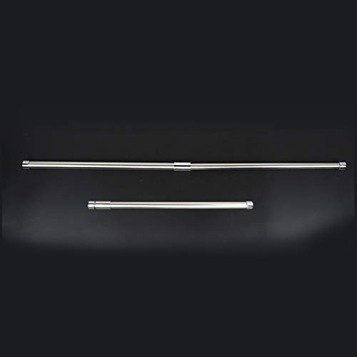FOMIYES Stainless Steel Clothes Hanging Rod, Retractable Adjustable Pole Post Shelf Closet Hanger Organizer Garment Storage Bar Rack 35-63