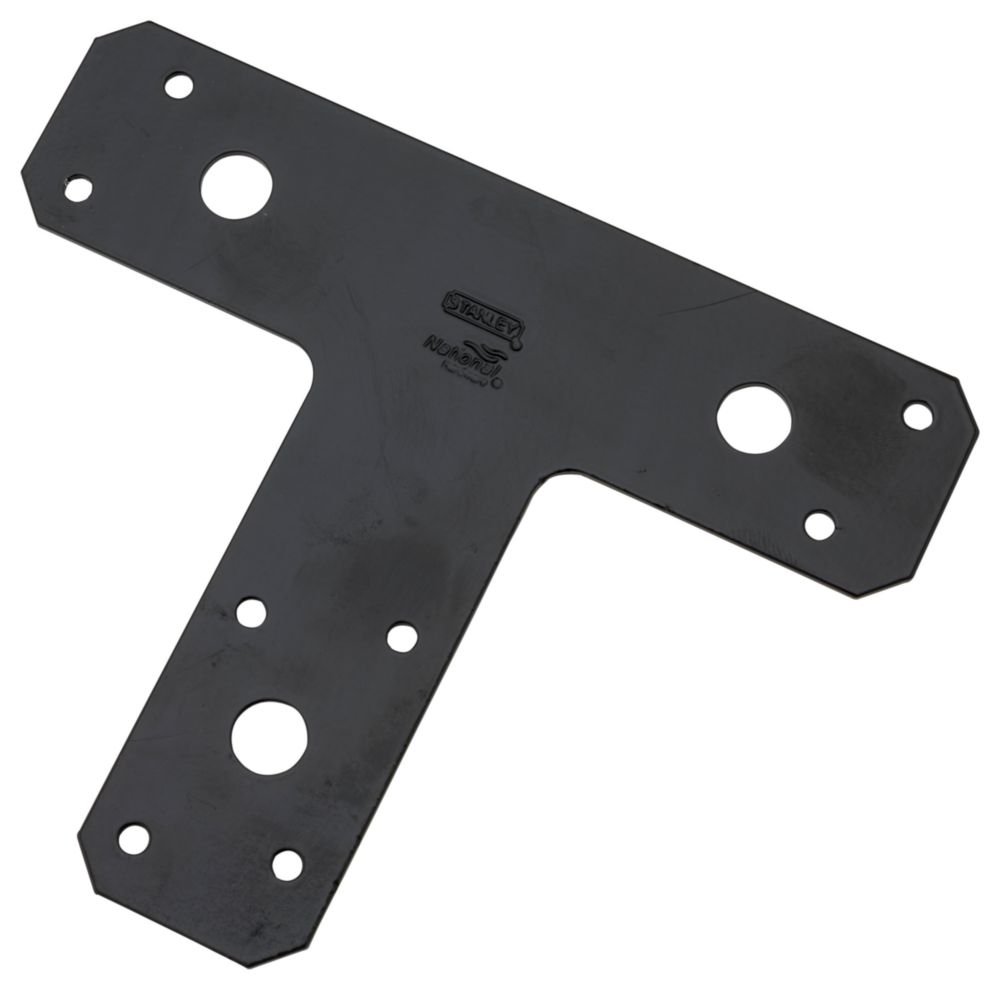 National Hardware N266-471 1161BC T Plates in Black finish,6" x 5", 1 Count