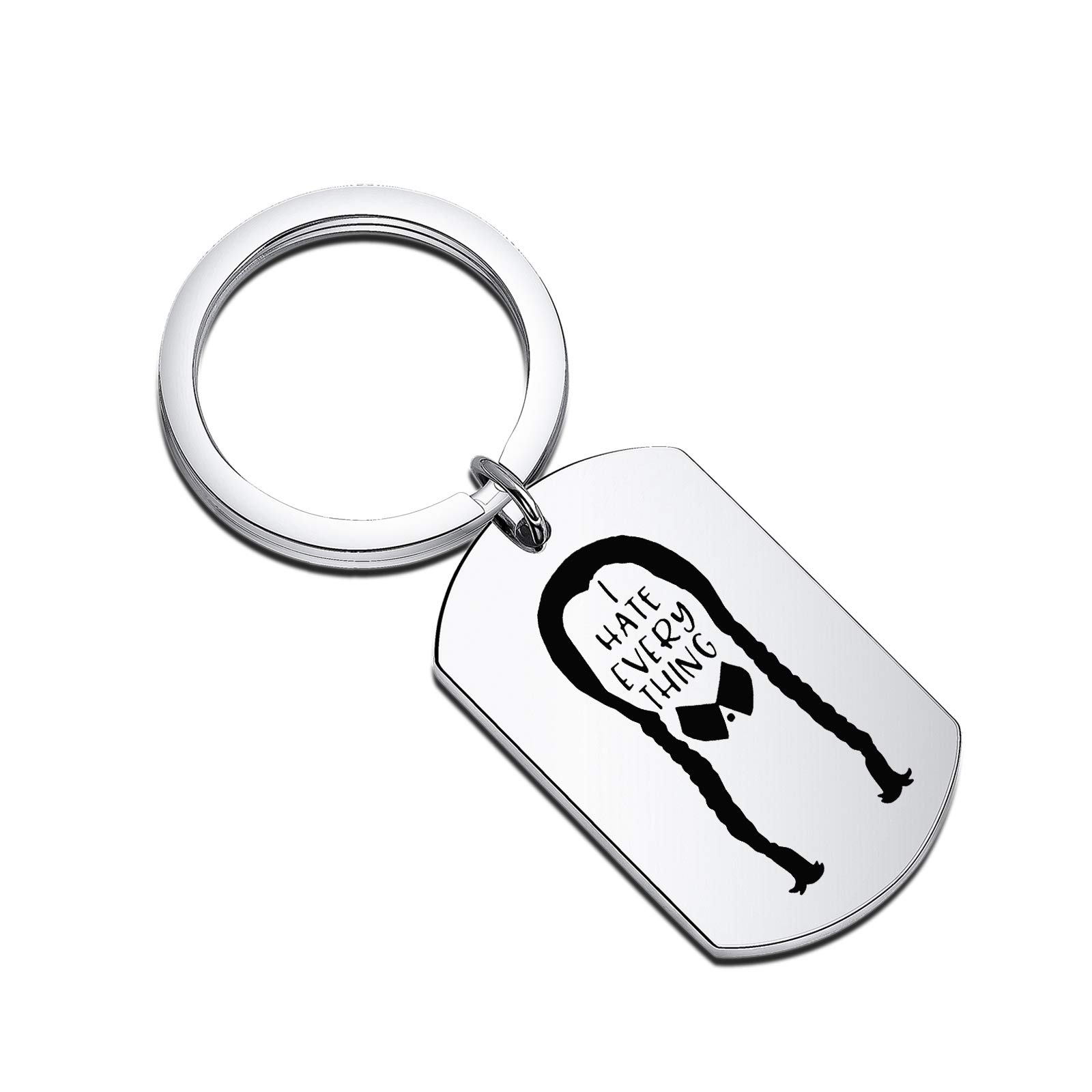 BLEOUK I Hate Everything Wed Horror Movie Tv Show Lover Gift (I HATE EVERYTHING)