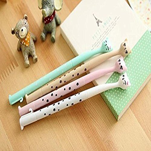 MLM Cute Cartoon Bedroom Eyes Cat Gel Ink Pen Rollerball Pens (bedroom eye cat 8 Pens)