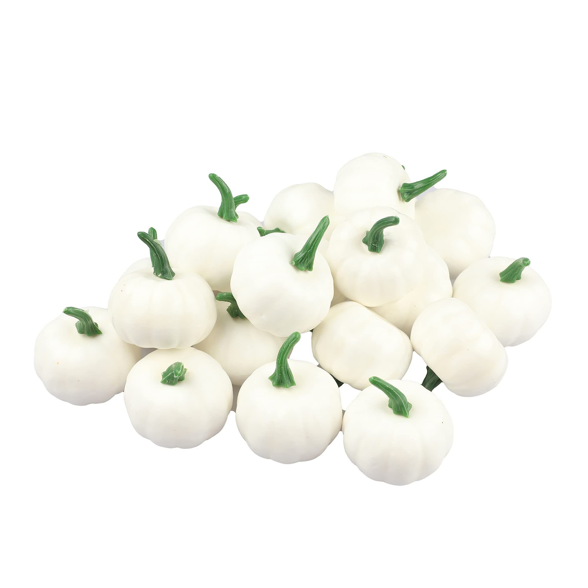 VIDELLY 16 Pieces Artificial Pumpkins for Decoration Artificial Realistic Fall Harvest Mini Pumpkins Home Garden Faux Pumpkins Artificial Vegetables Fall Harvest Décor Halloween Thanksgiving Home Deco