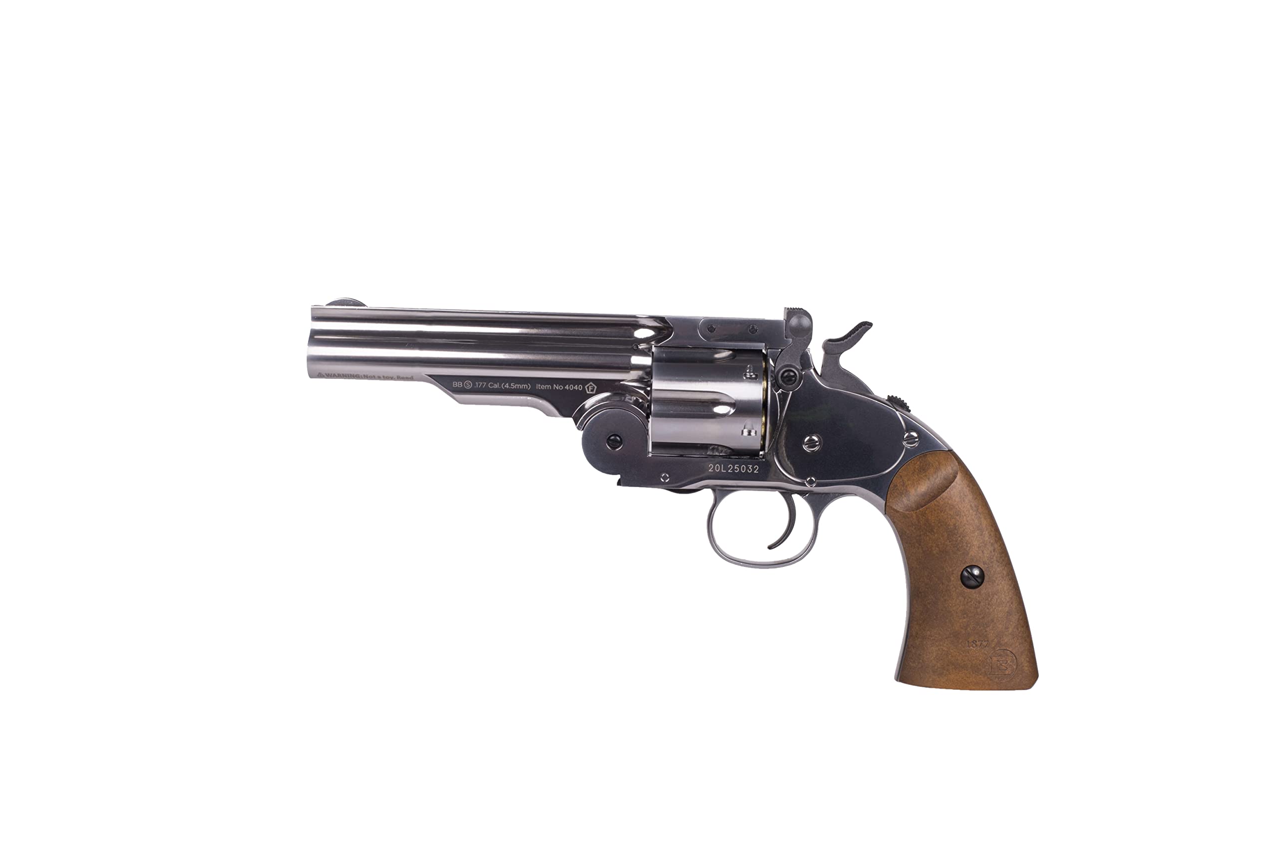 Barra Schofield 5" CO2 BB Revolver Replica (Nickel)