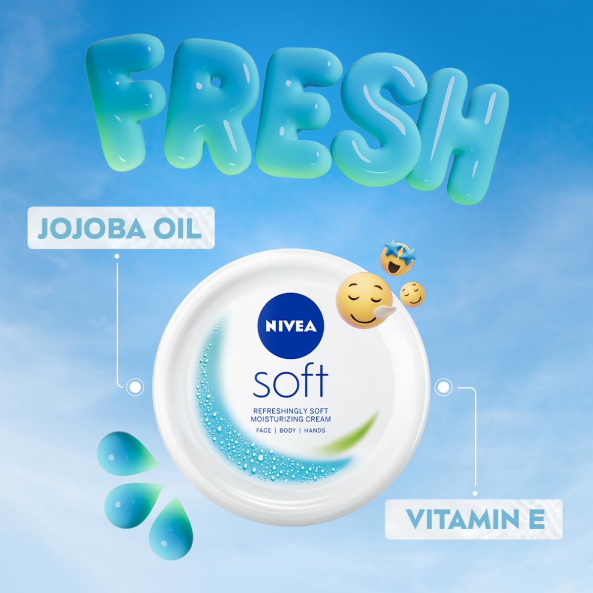 Nivea Soft Light Moisturising Cream | 300ml (10.14 Fl Oz)