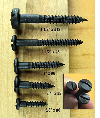 Rustic Pyramid Head Wood Screws of #8 X 1 1/2 inch (24, Pack)