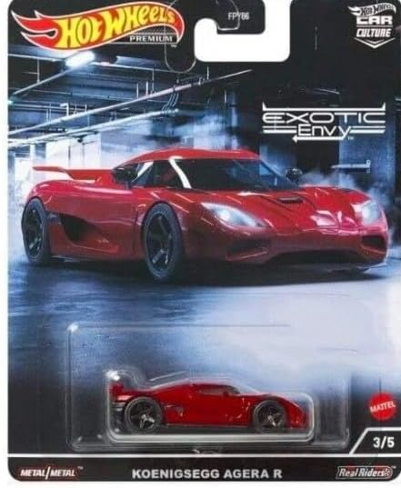 Hot Wheels Car Culture 2022 Exotic Envy Complete Set of 5 Diecast Vehicles from FPY86-957M Release