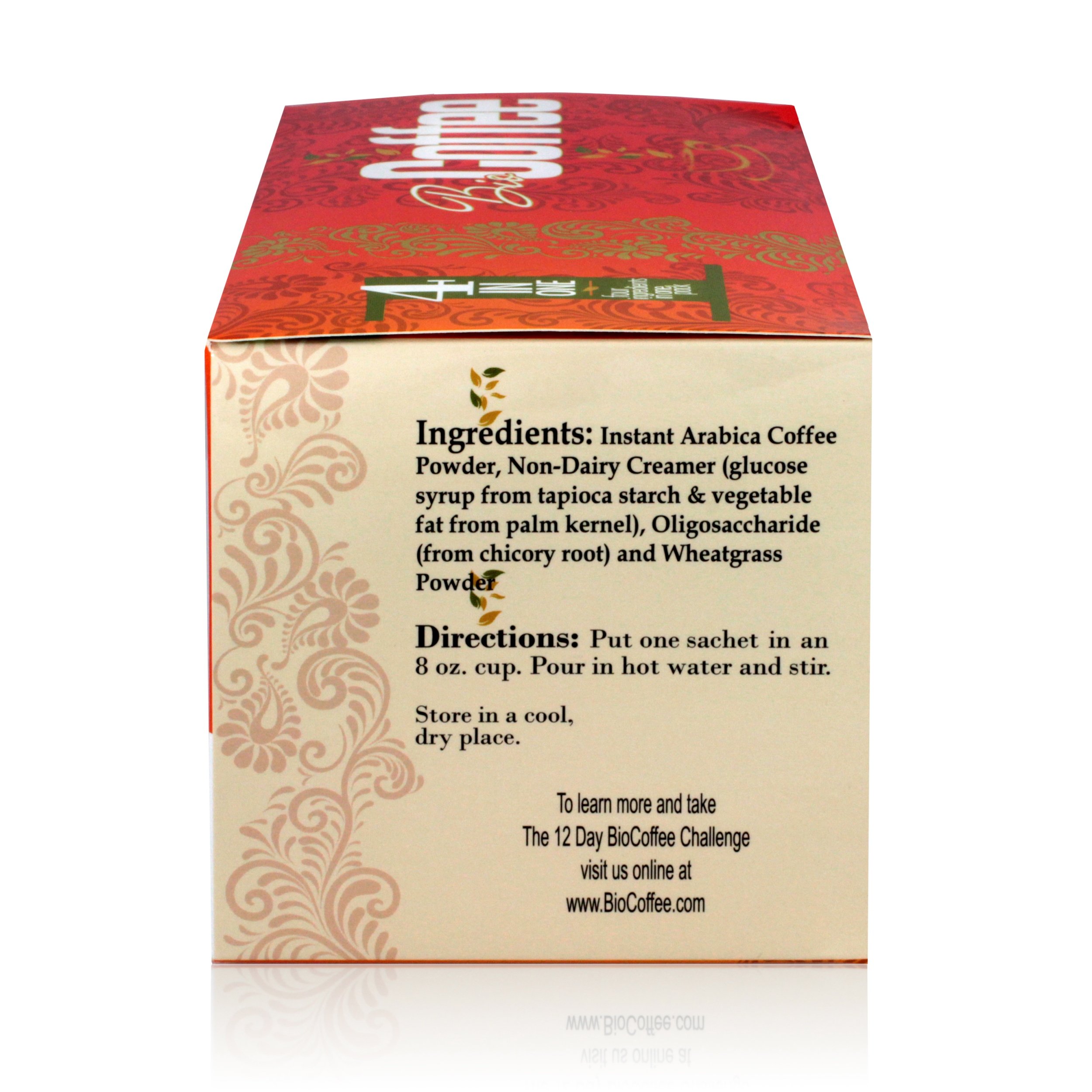 Bio Coffee- First Organic Instant Non-dairy Alkaline Coffee (1 Box)