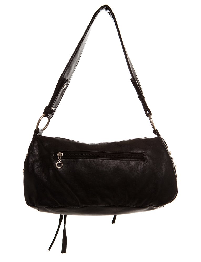 Handbags For All Fringe Structure Studded Hobo Shoulder Handbag