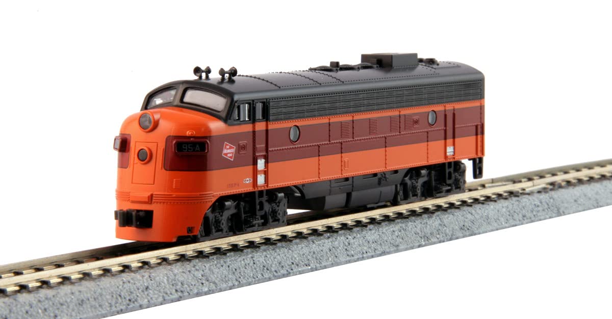 Kato USA Model Train Products N EMD FP7A + F7B Milwaukee Road Locomotive Two-Pack #95A #95B Two Locomotive Set