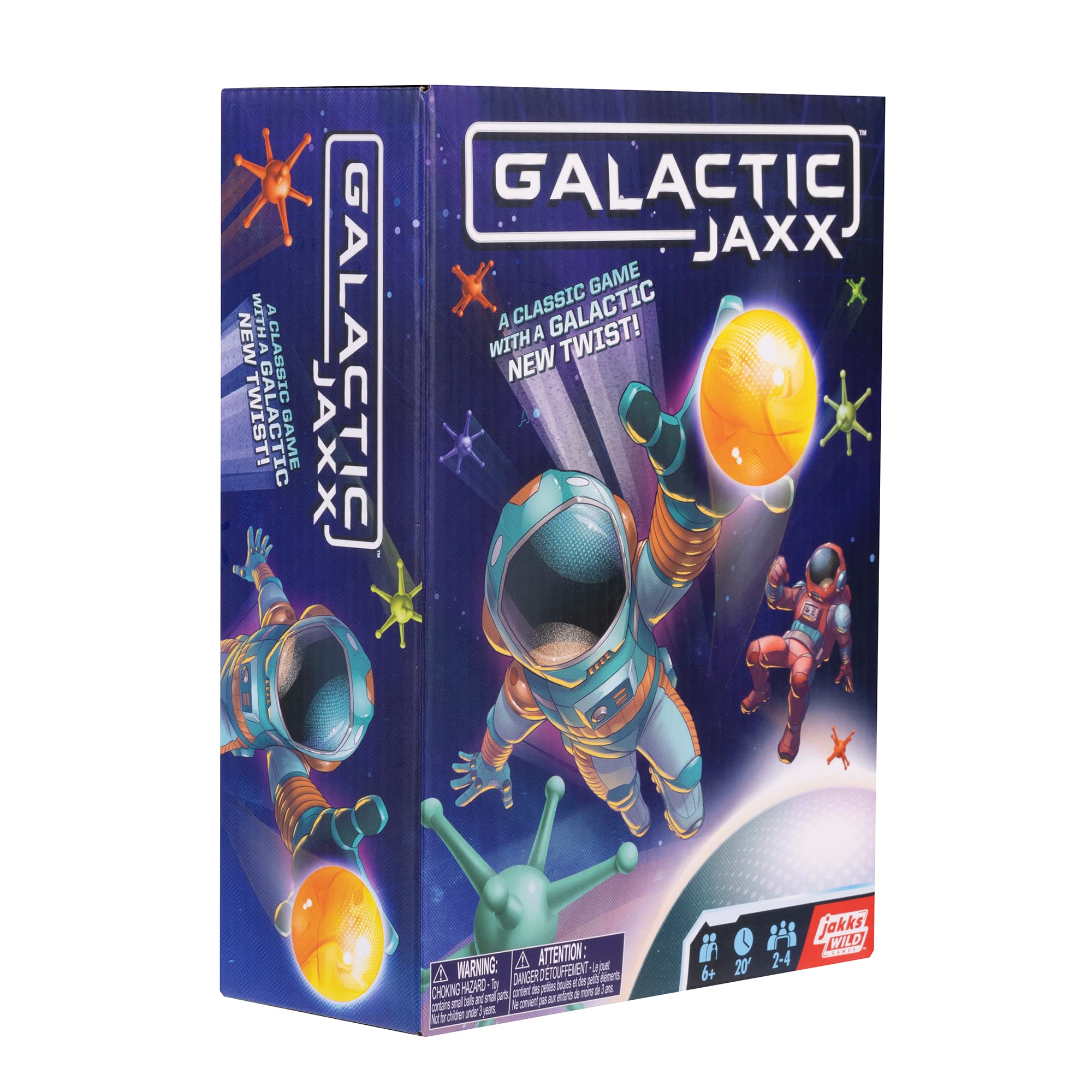 Galactic Jaxx Board Game | Jakks Wild Games | Strategy Board-Game | Family Game for Adults and Kids | 2 to 4 Players | Average playtime 20 minutes | Ages 6+