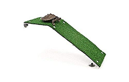 PENN-PLAX Reptology Turtle Basking Platform Ramp – Also Great for Frogs, Newts, Salamanders, and Axolotls – 17.5” x 6”