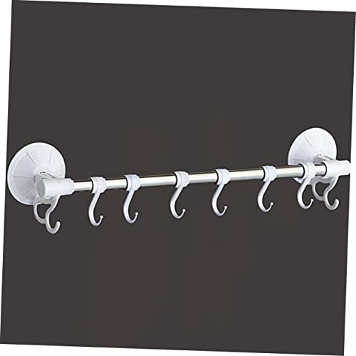 Hanging Rack 1PC Towel Rack Hand Towel Ring Towel Holder Bathroom Towel bar Towel Hanging Hook Hanging Rack Wall Towel Shelf Towel Hanger No Punching Cup White Towel Holder