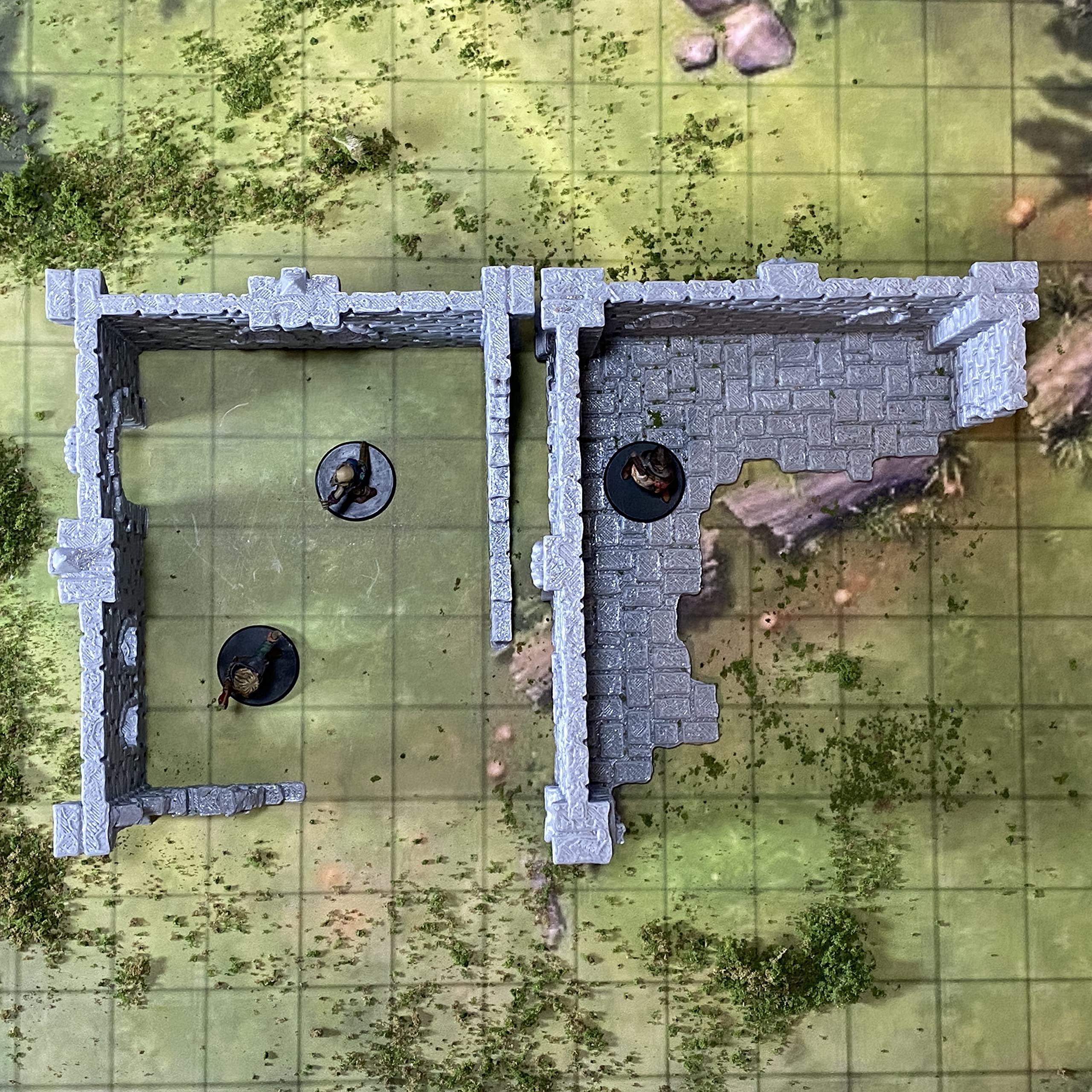 Extruded Gaming Building Ruins Set 1B
