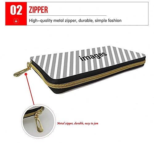 MORNWORLD PU Leather Thin Travel Wallet for Women Leopard pattern Multi-Card Holder Clutch Bag Purse (many8)