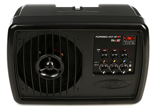 Galaxy Audio PA6BT 6" 170 Watt 2-Way Powered Hot Spot Monitor Speaker With Bluetooth,Black