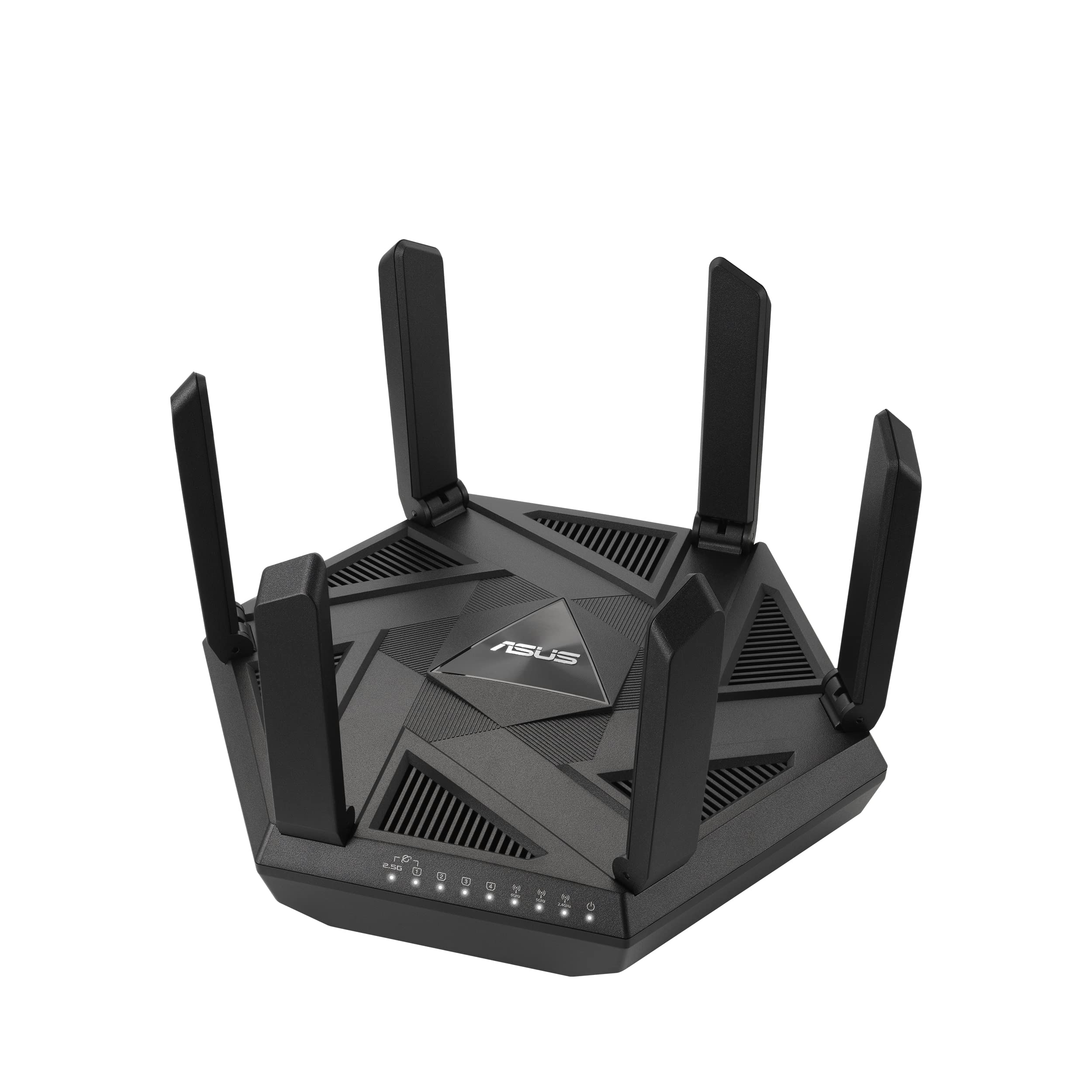 ASUS RT-AXE7800 Tri-Band WiFi 6E Extendable Router, 6GHz Band, 2.5G Port, Subscription-Free Network Security & AX5400 WiFi 6 Gaming Router - Dual Band Gigabit Wireless Internet Router, Aura RGB