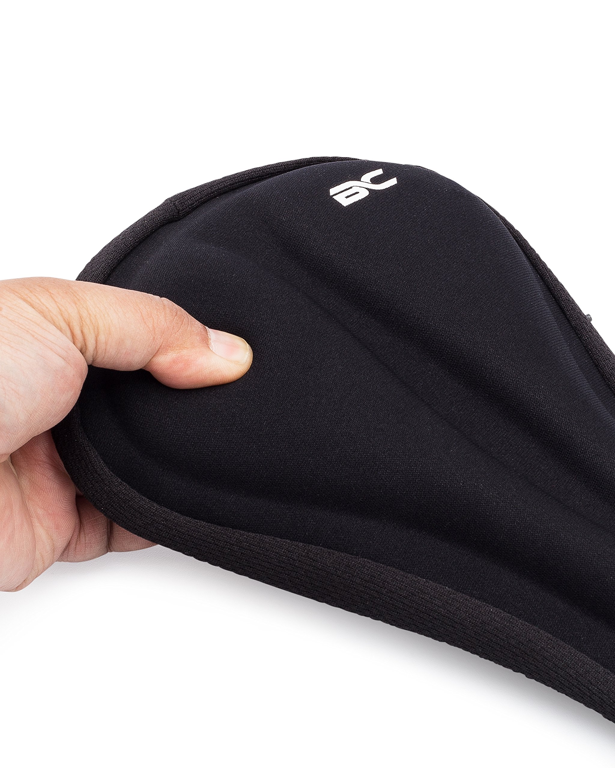 BC Bicycle Company Gel Saddle Cover Comfortable Seat Cover for Mountain, Road and Hybrid, Bikes – Large