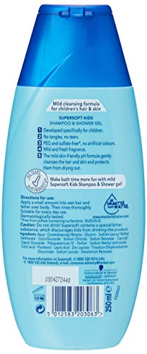 Schwarzkopf Supersoft Kids Boys Shampoo and Shower Gel 250ml