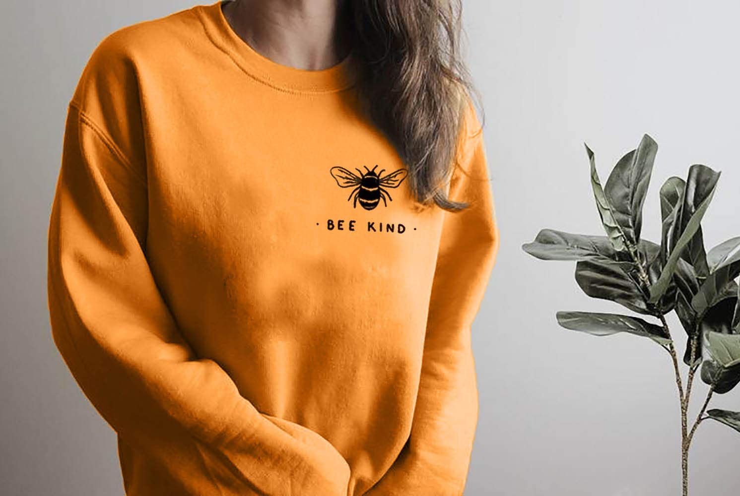 Be Kind Sweatshirts Pullover Women Bee Graphic Shirt Inspirational Teacher Fall Tops Loose Blouses size XL (Yellow)