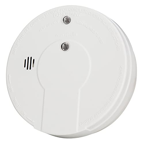 Kidde Premium Smoke Detector, Battery-Operated Smoke Alarm with Hush Feature, 9V Battery Included