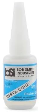 Bob Smith Industries Cyanoacrylate Bundle, Super Thin Insta-Cure, Gap Filling Medium Insta-Cure+, Extra Thick Maxi-Cure, and Accelerator Insta-Set (Pack of 4) - Bundled with Make Your Day Paintbrushes