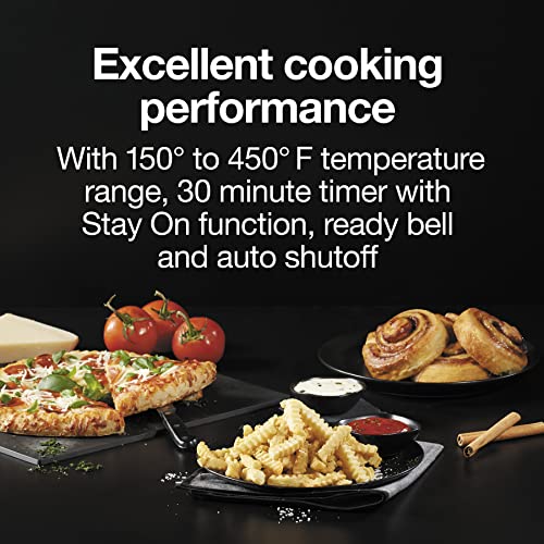 Proctor Silex Simply Crisp Toaster Oven Air Fryer Combo with 4 Functions Including Convection, Bake & Broil, Fits 6 Slices or 12β Pizza, Auto Shutoff, Black (31275)
