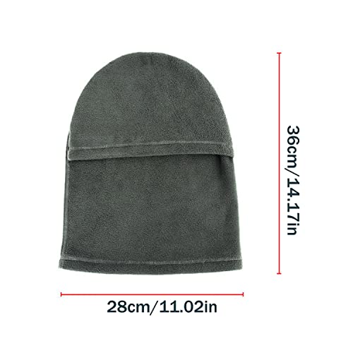 Black Womens Winter Beanie Hat, Warm Fleece Lined Knitted Soft Ski Cuff Cap with Pom Pom Boho Hats Womens Bucket Hat Balaclava Face Mask Fall Winter Mens Caps