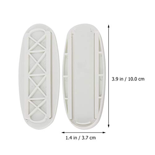 Cabilock 10pcs Power Strip Socket Fixator Wall Mount Power Strips Cable Organizers Punch Free Self Adhesive Socket Remote Control Holder for Home 10Γβ3.7cm