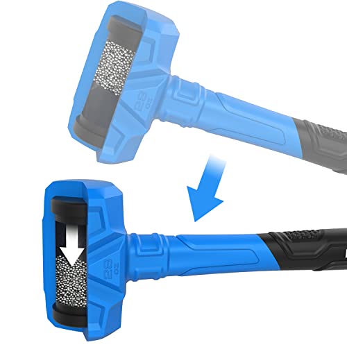 REAL STEEL Dead Blow Hammer with Carbon Steel Core Handle, Marring and Sparking Resistant, 28 Ounce (0317)