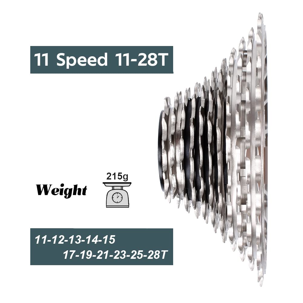 Bibike 11/12 Speed Ultralight Road Bike Cassette 11-28T/11-32T Compatible with Shimano Sram (Expect XD)
